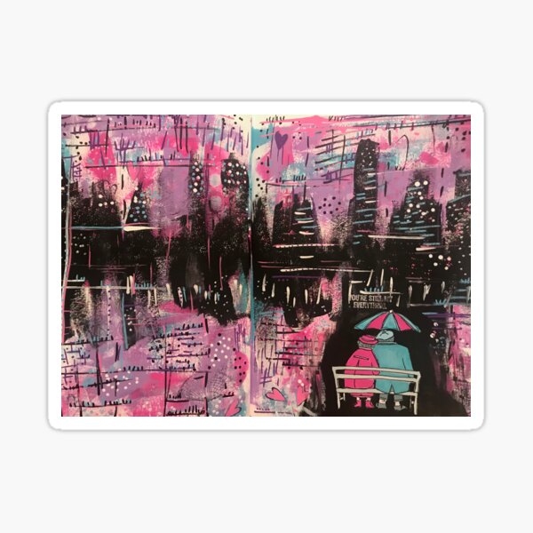 "50th Anniversary in the Big City" Sticker for Sale by jennexpressions ...