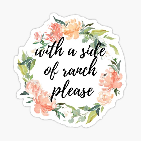 "ranch dressing" Sticker by mollyatkins | Redbubble