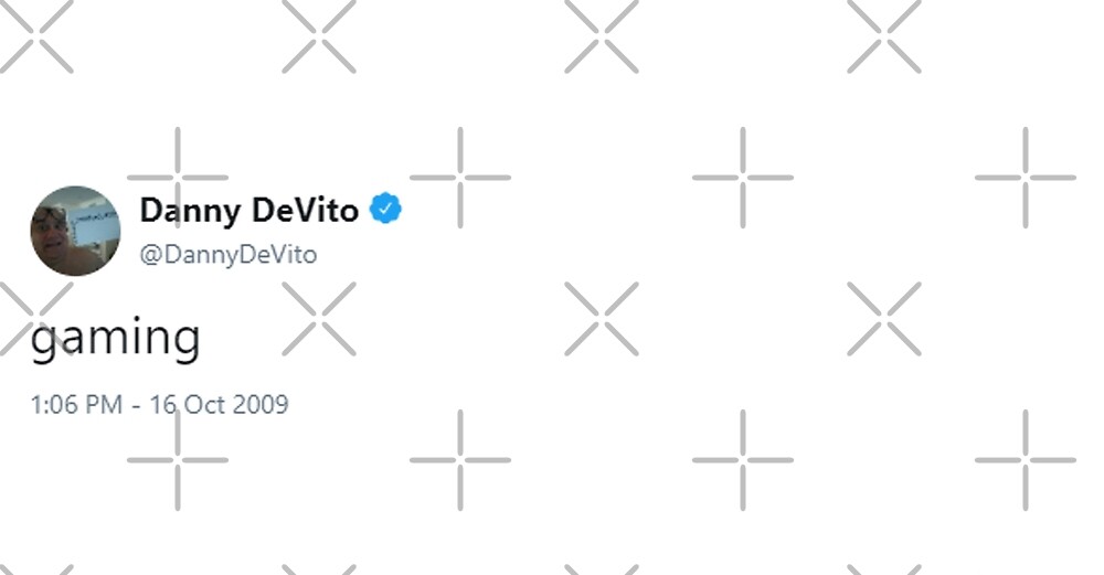 "Danny Devito Gaming Tweet" by lexitiana | Redbubble