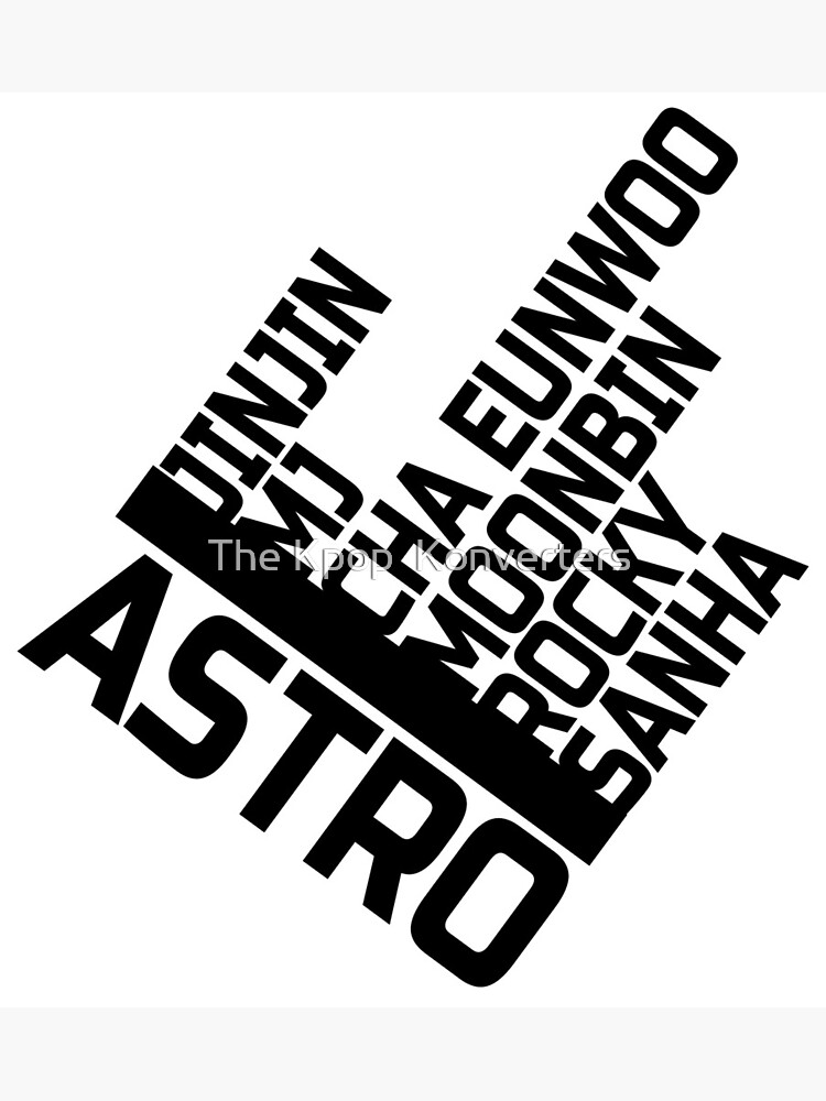 "ASTRO member name design" Art Print by totomagoto | Redbubble