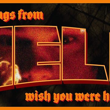 "Greetings from Hell!" Sticker for Sale by reiley | Redbubble