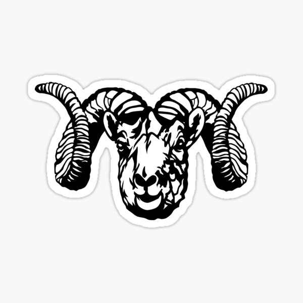 "Dall Sheep Ram (stylized)" Sticker for Sale by socke-design | Redbubble