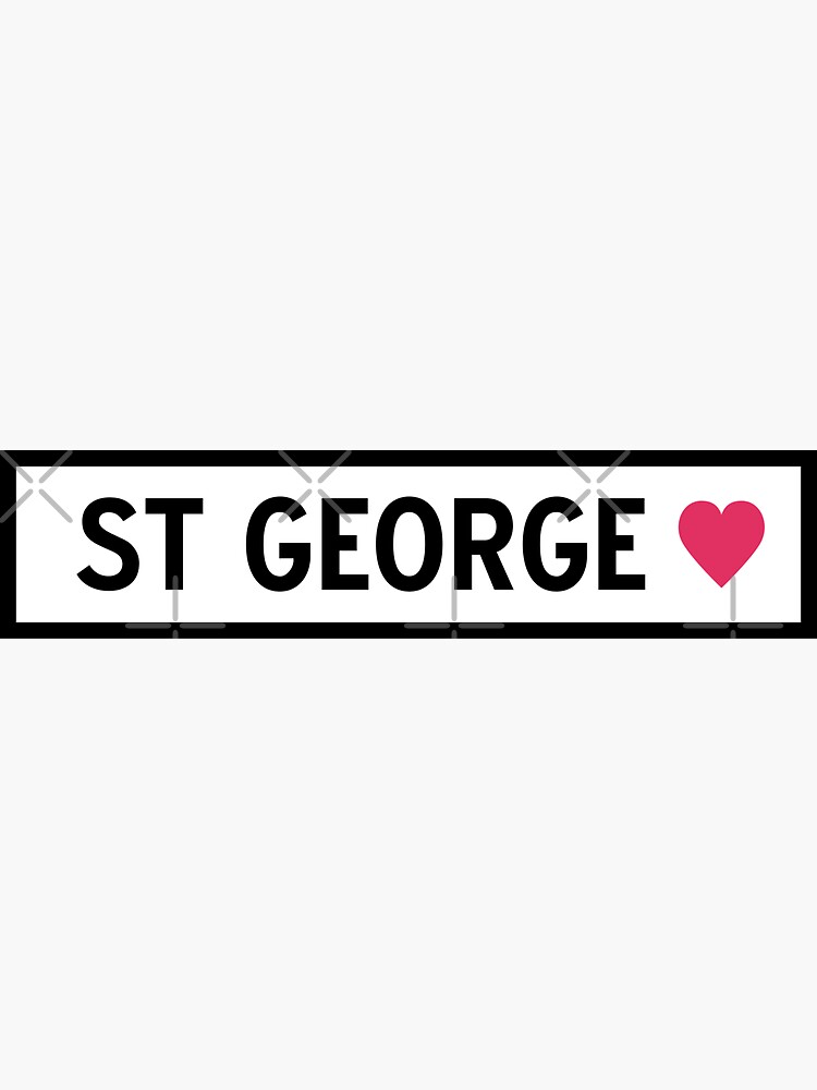 "St George" Sticker by homelove | Redbubble