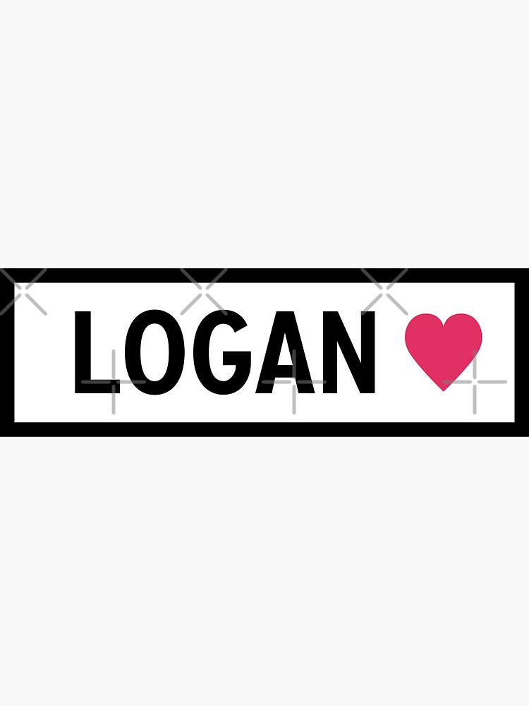 "Logan" Sticker for Sale by homelove | Redbubble