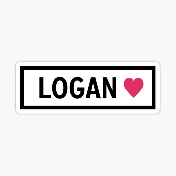 "Logan" Sticker for Sale by homelove | Redbubble