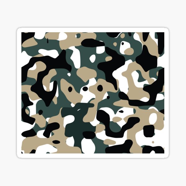 "Army camouflage pattern collection 33 of 38" Sticker for Sale by mei ...
