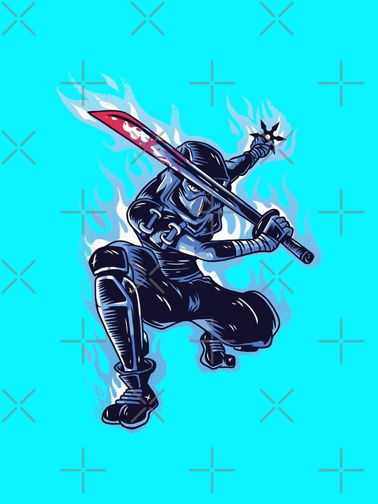 "Ninja blue ninja style merchandise" iPhone Case for Sale by graph-fix ...