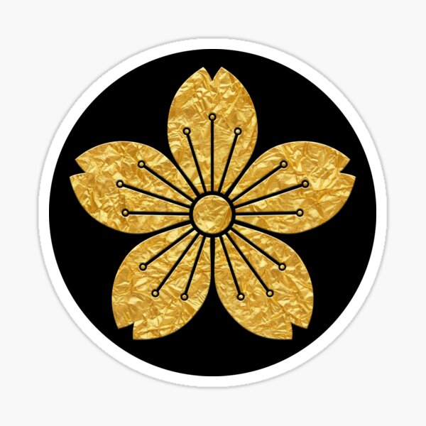 "Japanese Mon Yamato Sakura" Sticker for Sale by Takeda-art | Redbubble