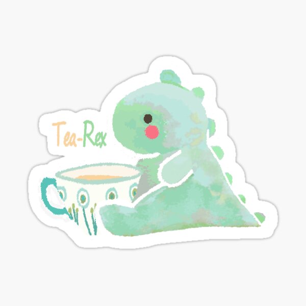 "Cute Tea-rex sticker" Sticker by MoonboyAoyagi | Redbubble