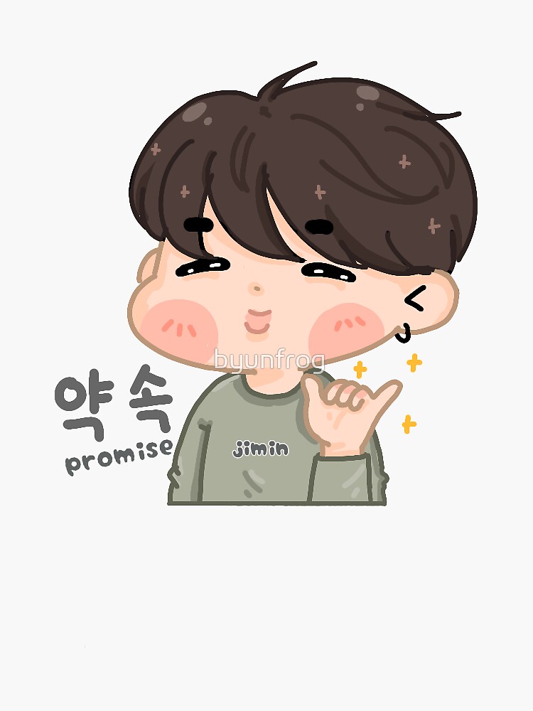"jimin promise" Sticker by byunfrog | Redbubble