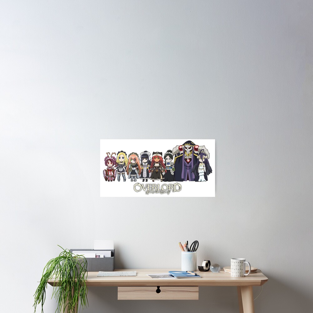"Overlord - Nazarick Tomb Chibi (with Logo)" Poster by JapaneseGoods ...