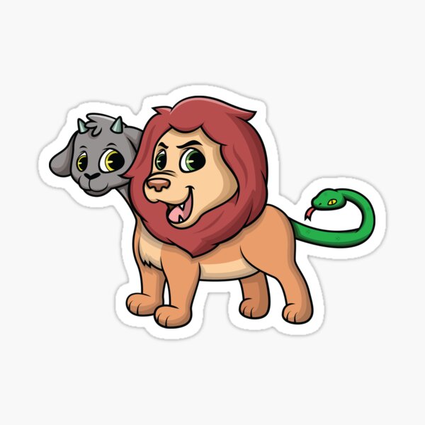 Pegatina «Dibujos animados de quimera - Hércules griega mitológica ...