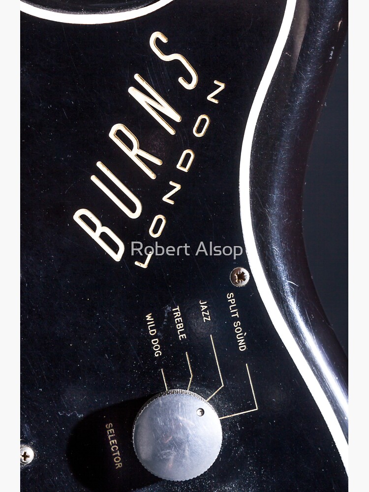 "Burns Electric Guitar" Sticker for Sale by RobertAlsop | Redbubble