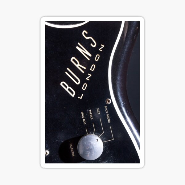 "Burns Electric Guitar" Sticker for Sale by RobertAlsop | Redbubble