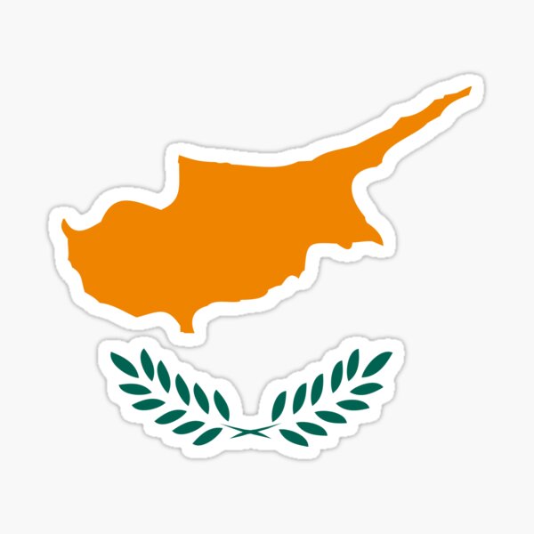 "Cyprus country flag symbol" Sticker for Sale by tony4urban | Redbubble