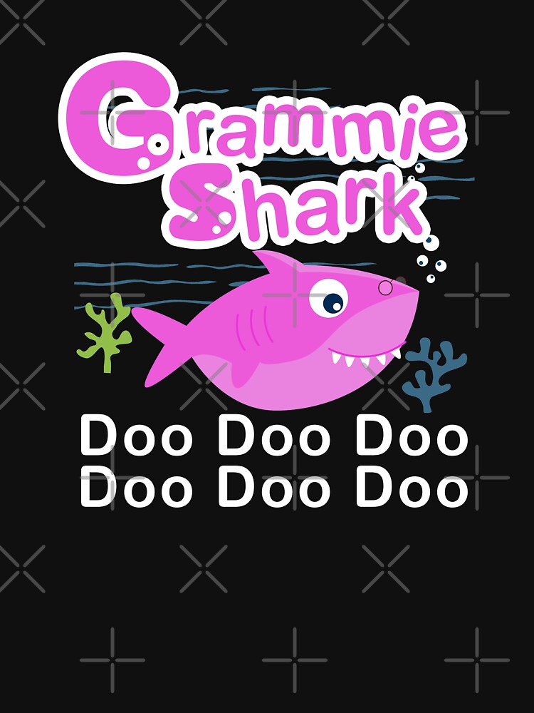 "Grammie Shark - Cute Grandma Fish Nonnie Fish" T-shirt for Sale by ...