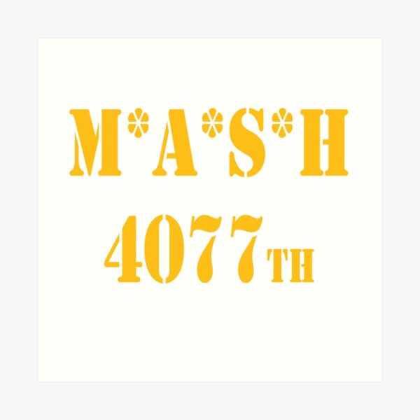 "M*A*S*H Logo" Art Print for Sale by summercarntspel | Redbubble