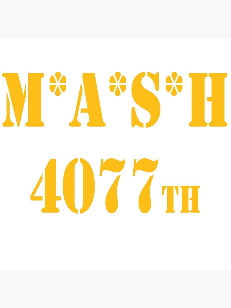 "M*A*S*H Logo" Poster for Sale by summercarntspel | Redbubble