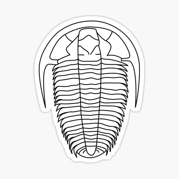 "Trilobite Fossil Geology Teacher Student Geologist Gift " Sticker by ...