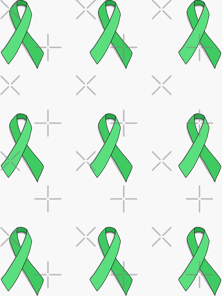 "Green Awareness Ribbon" Sticker for Sale by moderntimes | Redbubble