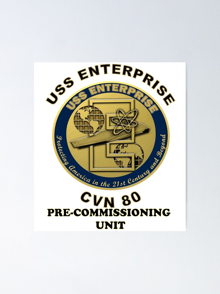 "PCU Enterprise (CVN-80) Crest" Poster for Sale by Spacestuffplus ...