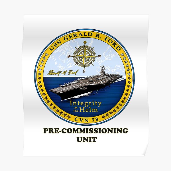 "PCU Gerald R. Ford (CVN-78) Crest" Poster by Spacestuffplus | Redbubble