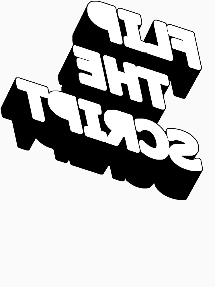 "flip the script" T-shirt by antony | Redbubble