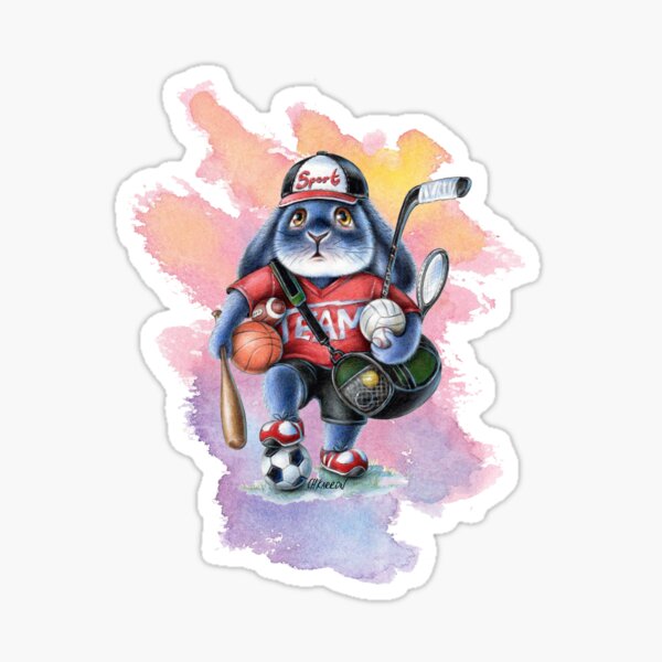"Benny Blue - Sport" Sticker for Sale by chkarron | Redbubble