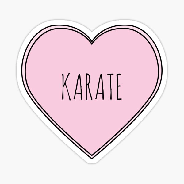 "Karate Heart" Sticker by teesaurus | Redbubble