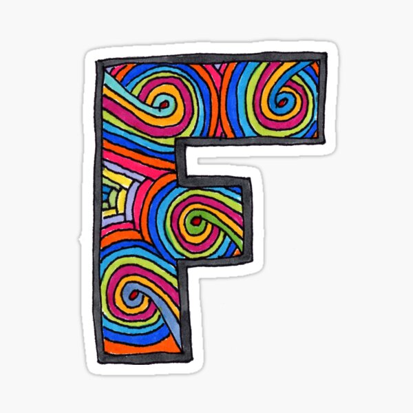The Letter F Stickers | Redbubble