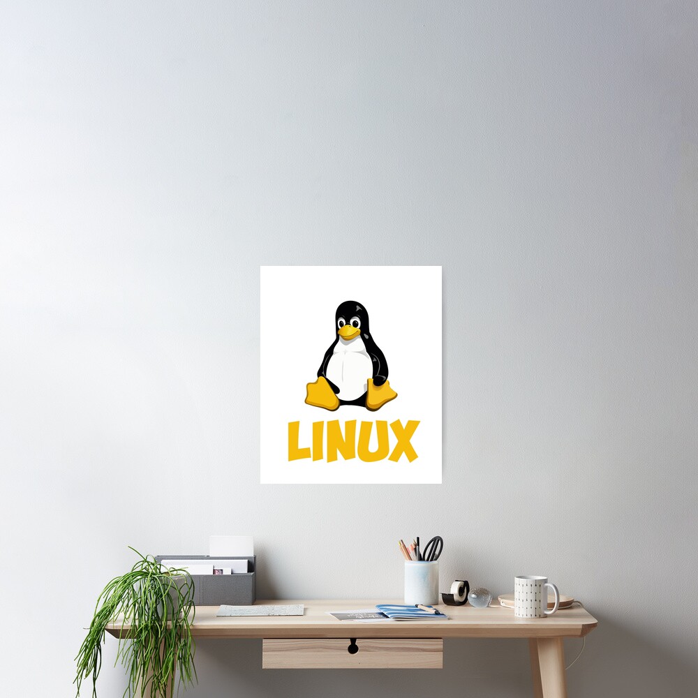 "Linux Tux Penguin Logo" Poster by vladocar | Redbubble