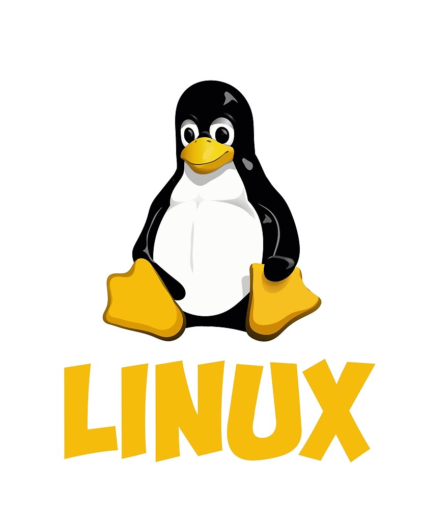 "Linux Tux Penguin Logo" by vladocar | Redbubble