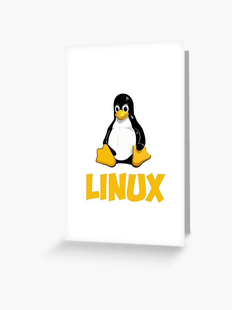 Carte de vœux for Sale avec l'œuvre « Logo Linux Tux Penguin » de l ...