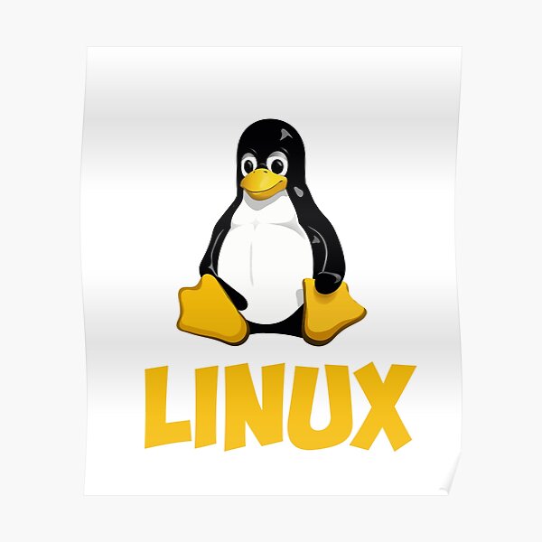 "Linux Tux Penguin Logo" Poster by vladocar | Redbubble