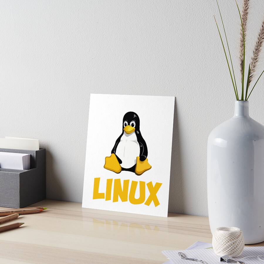 "Linux Tux Penguin Logo" Poster for Sale by vladocar | Redbubble