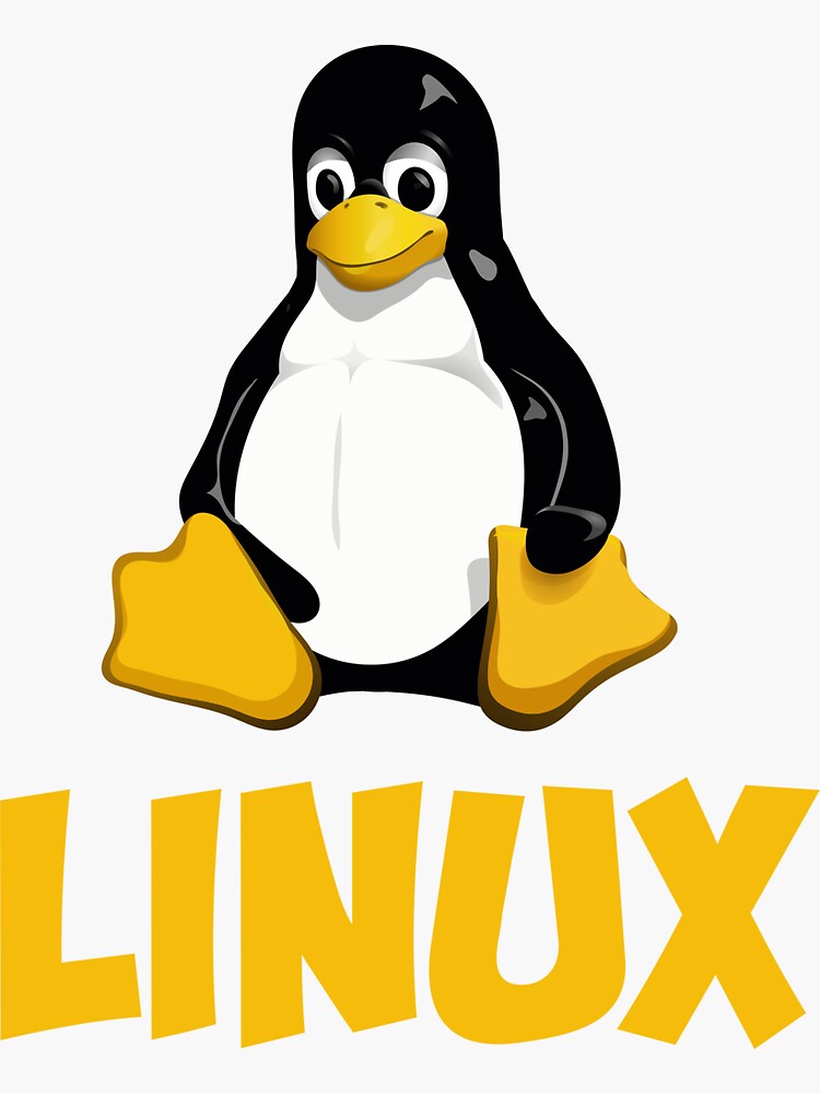 "Linux Tux Penguin Logo" Sticker for Sale by vladocar | Redbubble