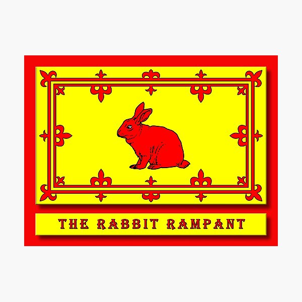 "RABBIT RAMPANT 2" Photographic Print by StuWho | Redbubble