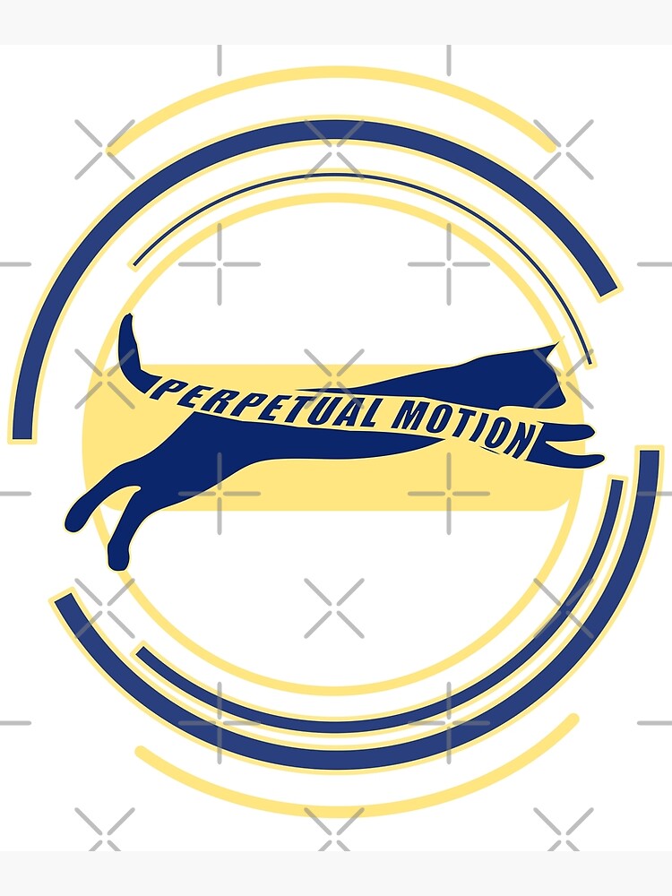 "Perpetual Motion Cat" Poster by EmblemThreads | Redbubble