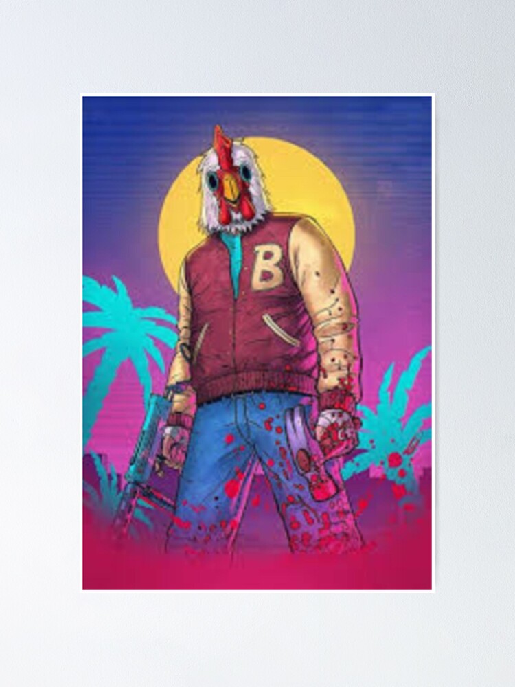 "Hotline Miami Jacket" Poster by Hitguners | Redbubble