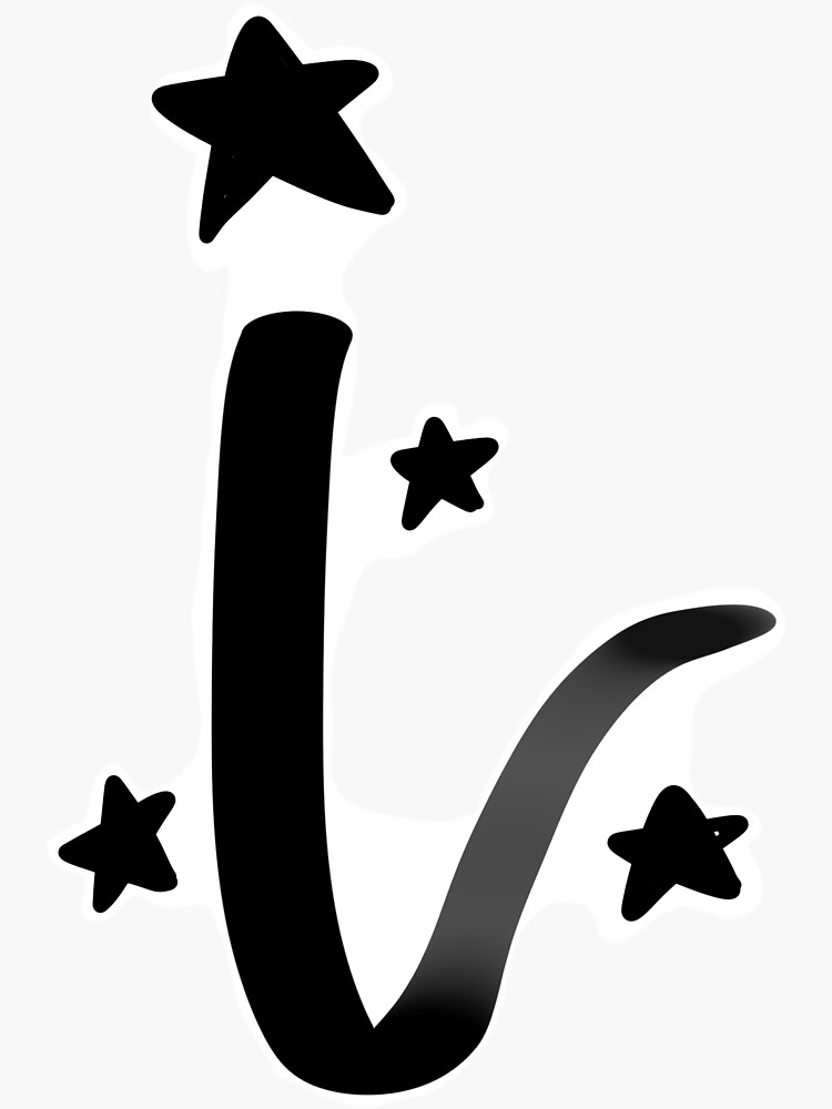 "Letter I" Sticker for Sale by elizabethdylan | Redbubble