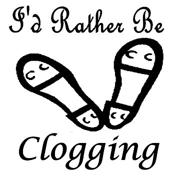"Rather Clog" Sticker for Sale by DWHT71 | Redbubble