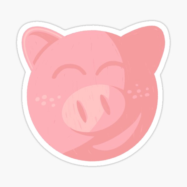 "Pig (Pink Version)" Sticker by boringillus | Redbubble