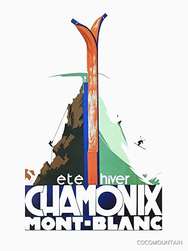 "chamonix" T-shirt for Sale by COCOMOUNTAIN | Redbubble | mountain t ...