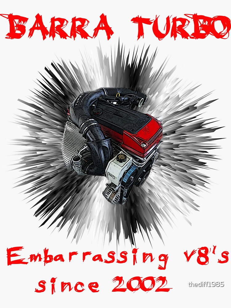 "ford barra turbo" Sticker for Sale by thediff1985 | Redbubble