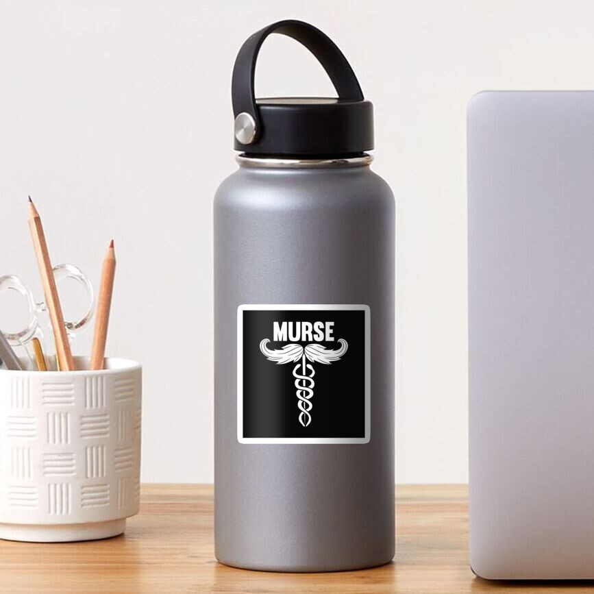 "Great Gift For Murse Male RN Appreciation" Sticker by Leopardman25 ...