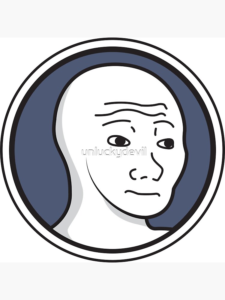 "Wojack Meme Sticker" Art Print for Sale by unluckydevil | Redbubble