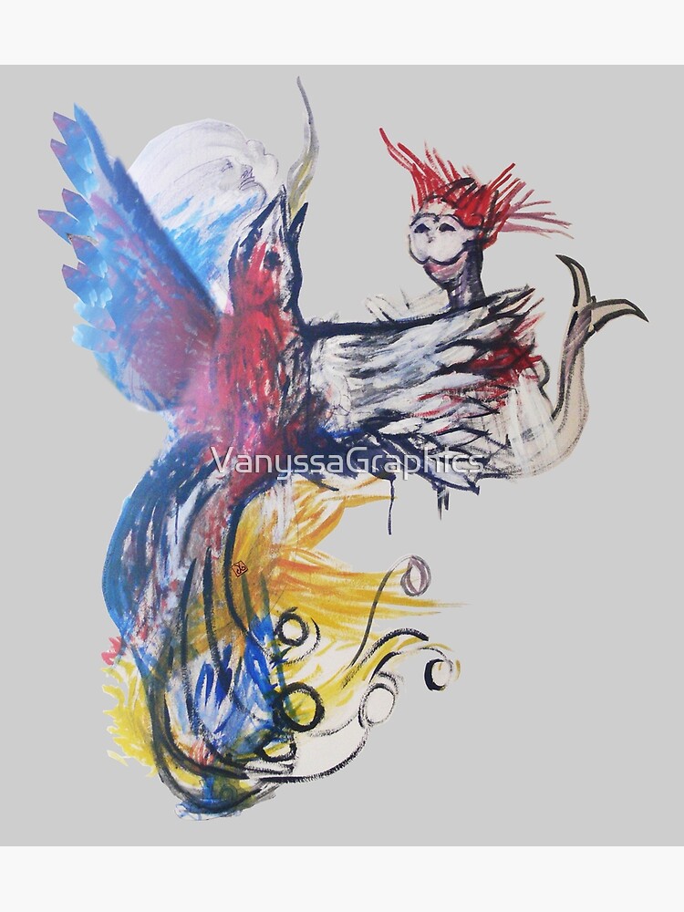 "Phoenix Rising and Masked Mermaid (Original Drawing by ACCI ...