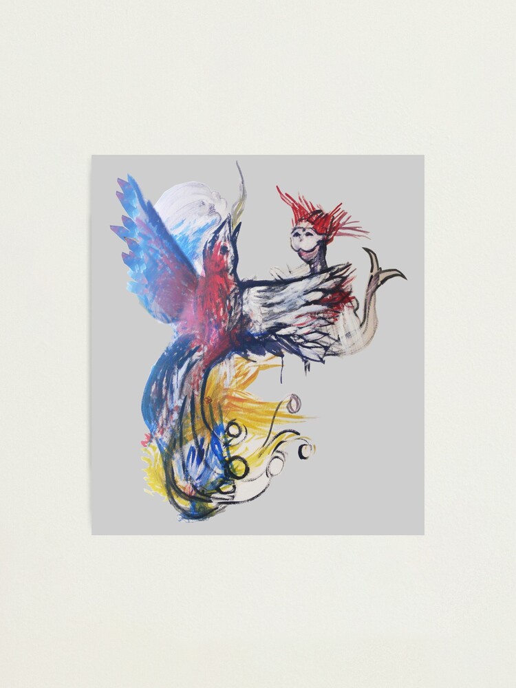 "Phoenix Rising and Masked Mermaid (Original Drawing by ACCI ...