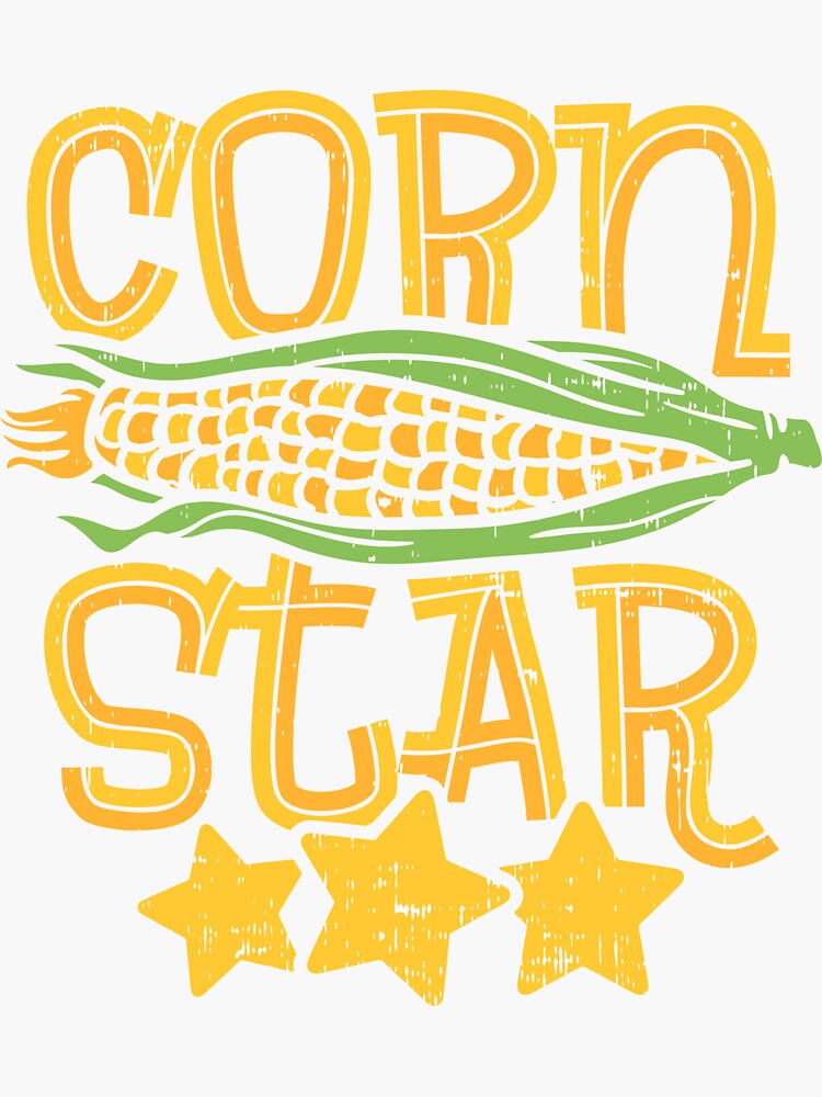 "CORNHOLE: Corn Star gift idea / present" Sticker for Sale by SimonGs ...