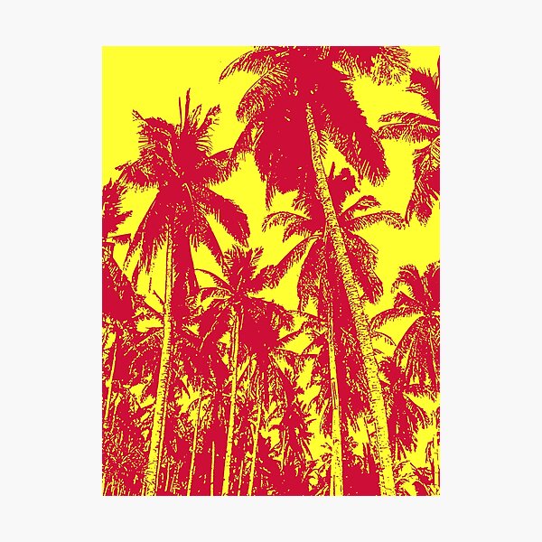 "Palm Trees in a Posterised Design This pattern is of palm trees ...